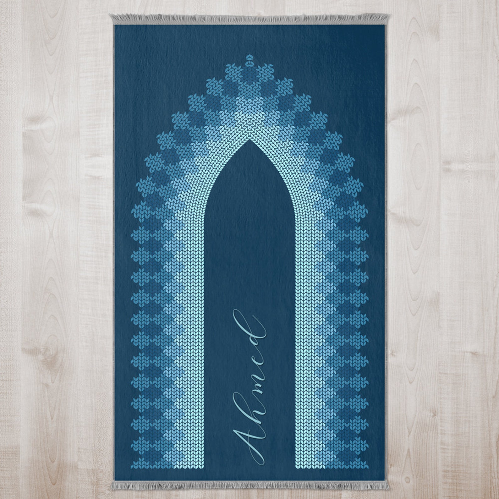 Personalized Foam Padded Prayer Mat, Muslim Prayer Rug, Janamaz ...