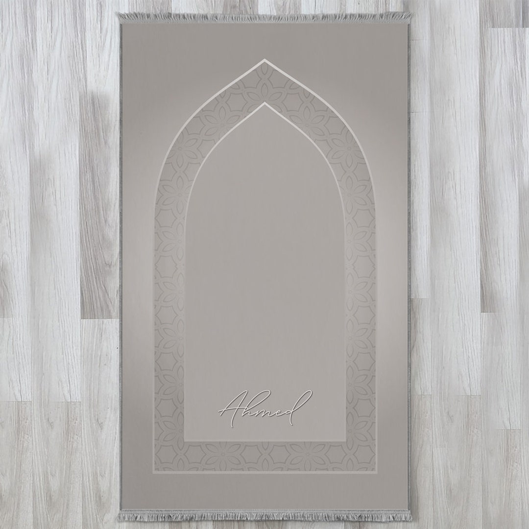 Personalized Foam Padded Prayer Mat, Muslim Prayer Rug, Janamaz ...