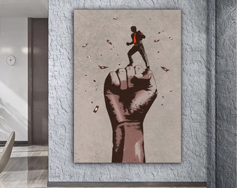 Smashing Fist Poster - Etsy