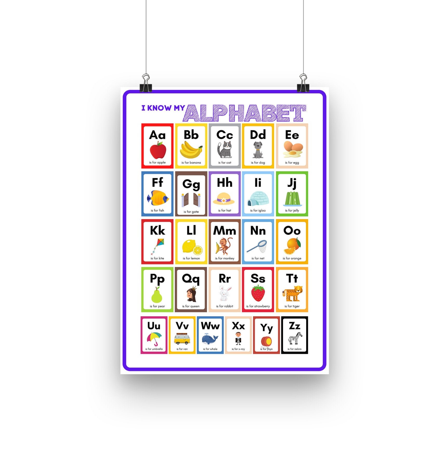 Alphabet Chart | Pre School | Pre K | Kindergarten | Teachers Classroom ...