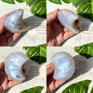 Natural Large Moonstone With Sunstone Carvings/belomorite Moonstone ...