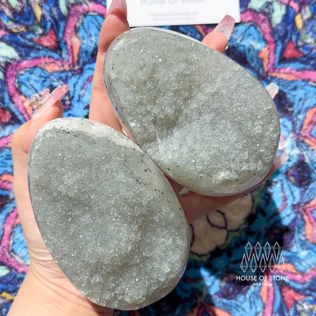 Natural Sugar Amethyst Geode/grey Amethyst Geode Egg/rainbow Amethyst ...