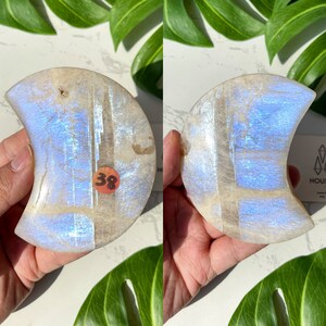 Natural Large Moonstone With Sunstone Carvings/belomorite Moonstone ...