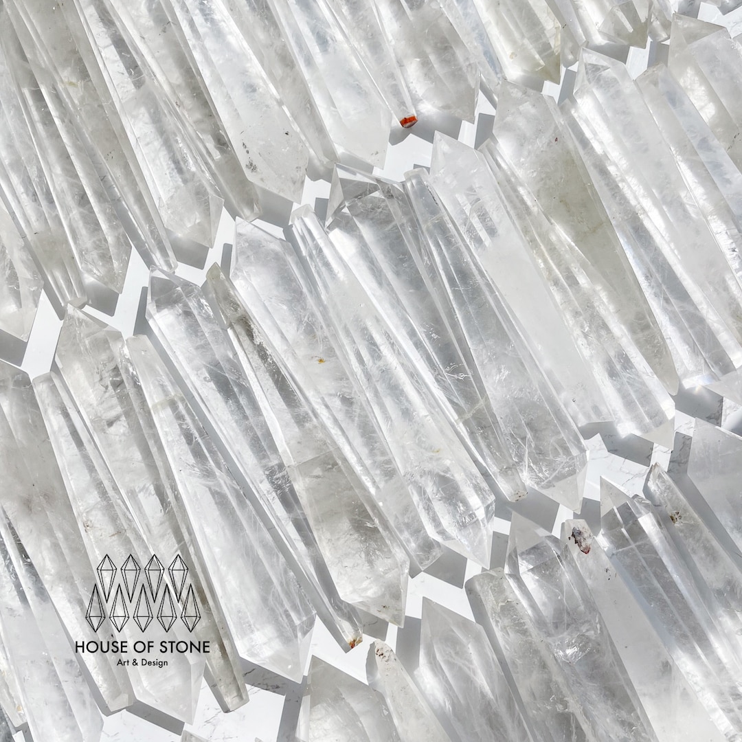 Natural Clear Quartz Point Wand/clear Quartz Rainbow Crystal Wand/clear ...