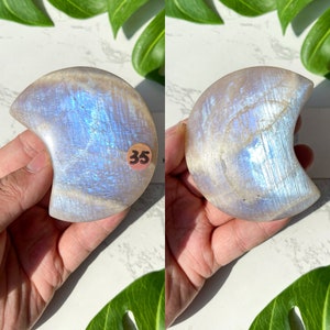 Natural Large Moonstone With Sunstone Carvings/belomorite Moonstone ...