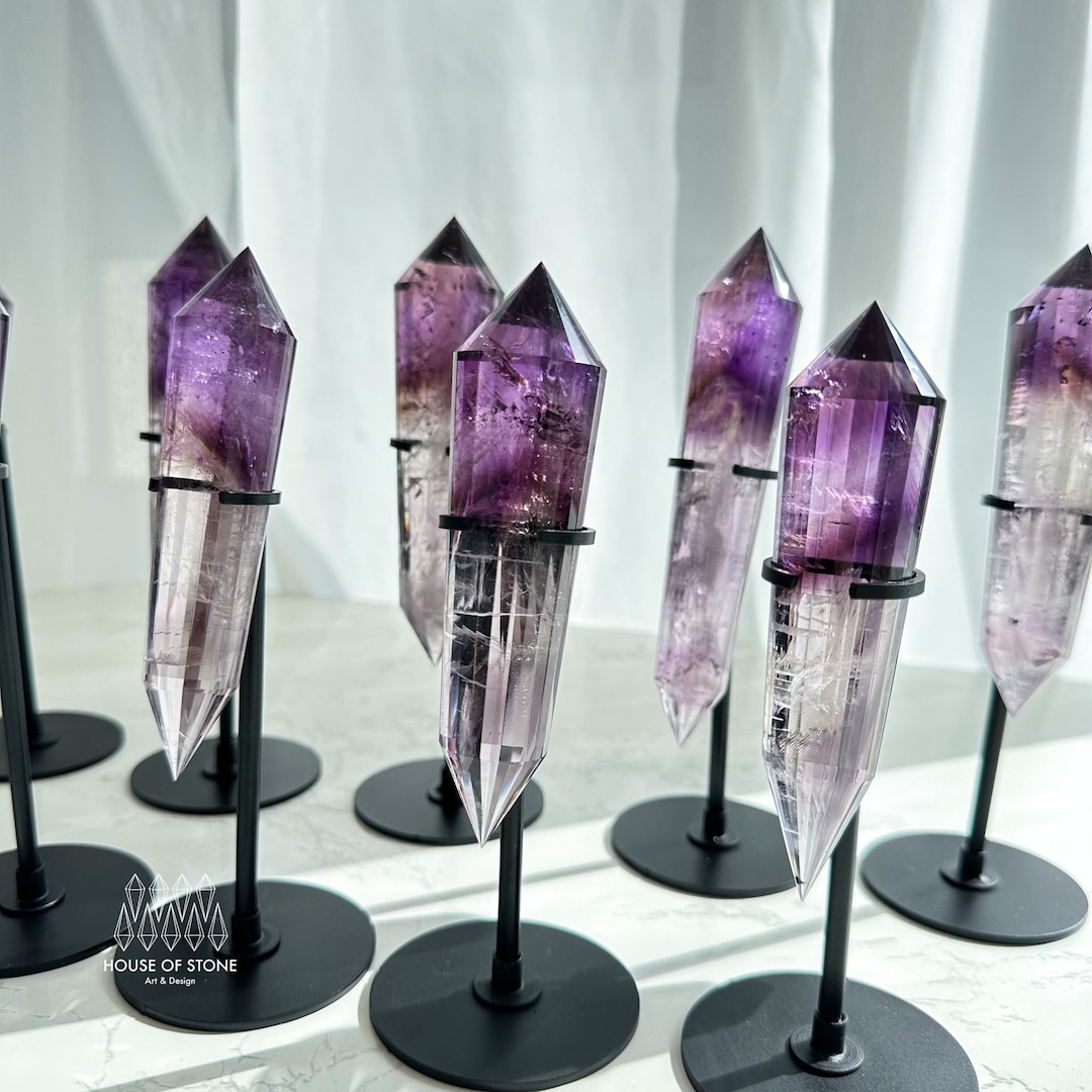 Natural Amethyst Vogel Crystal Double Point Wand/high Quality Amethyst ...