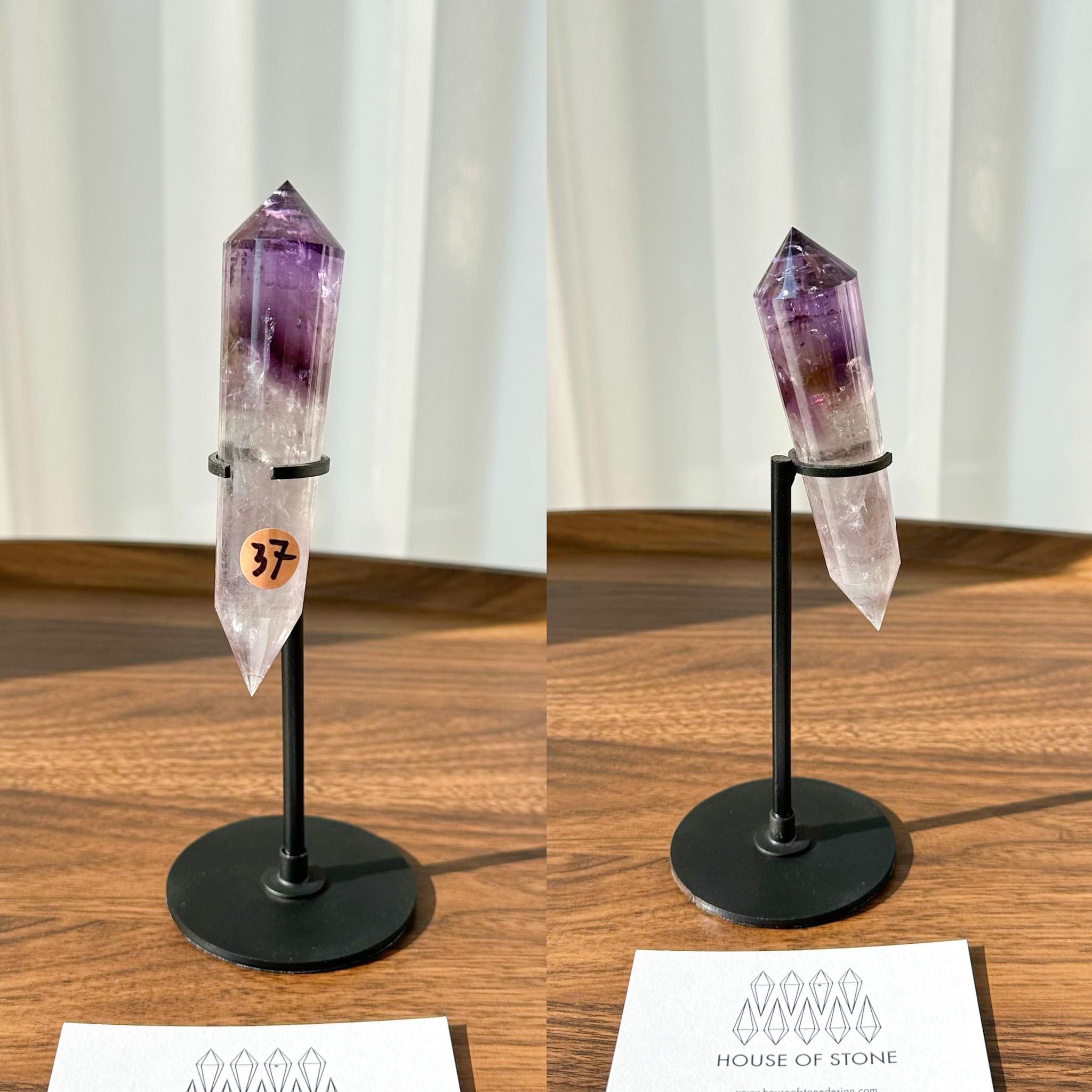 Natural Amethyst Vogel Crystal Double Point Wand/high Quality Amethyst ...
