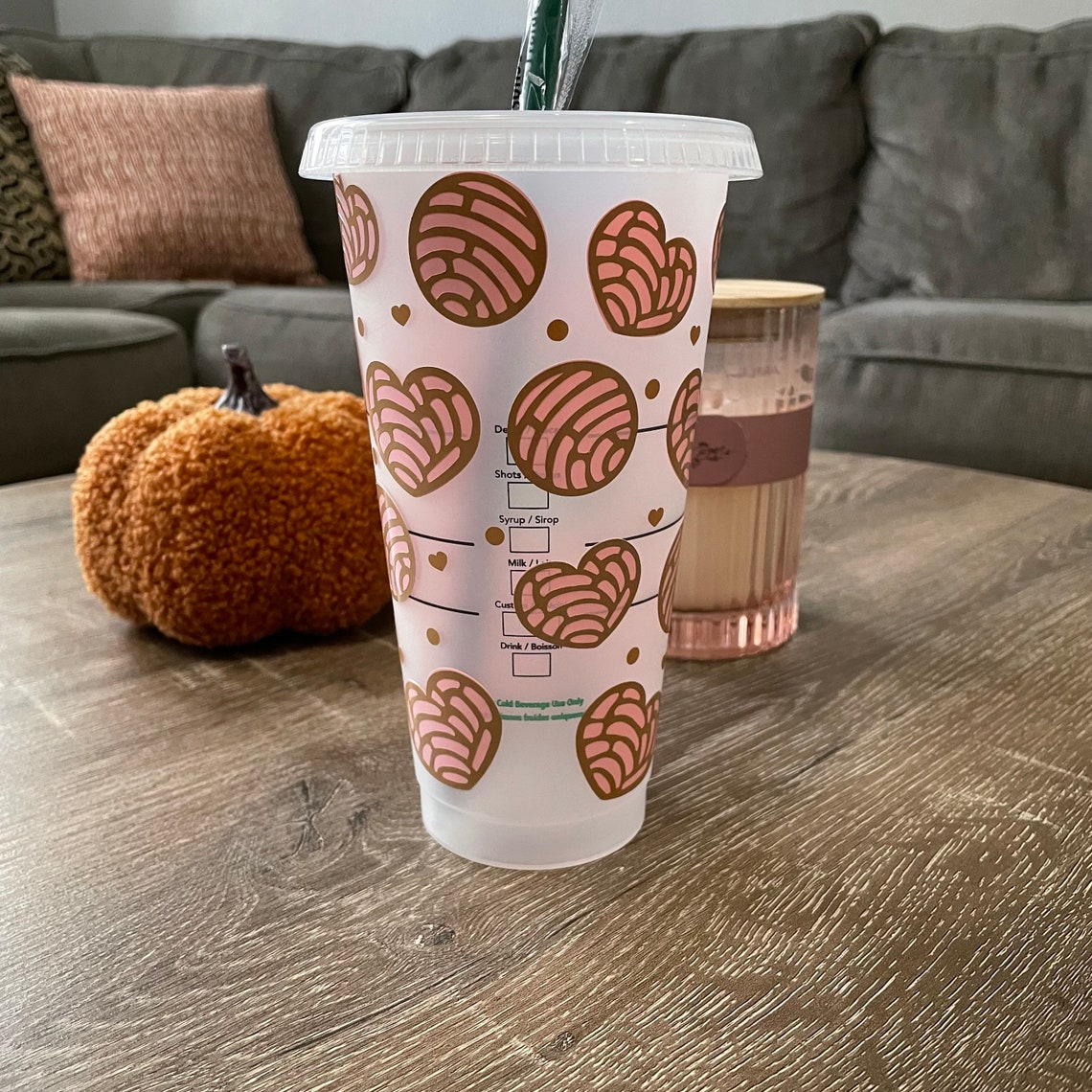 Concha Cafecito Y Chisme Custom Starbucks Cold Cup - Etsy