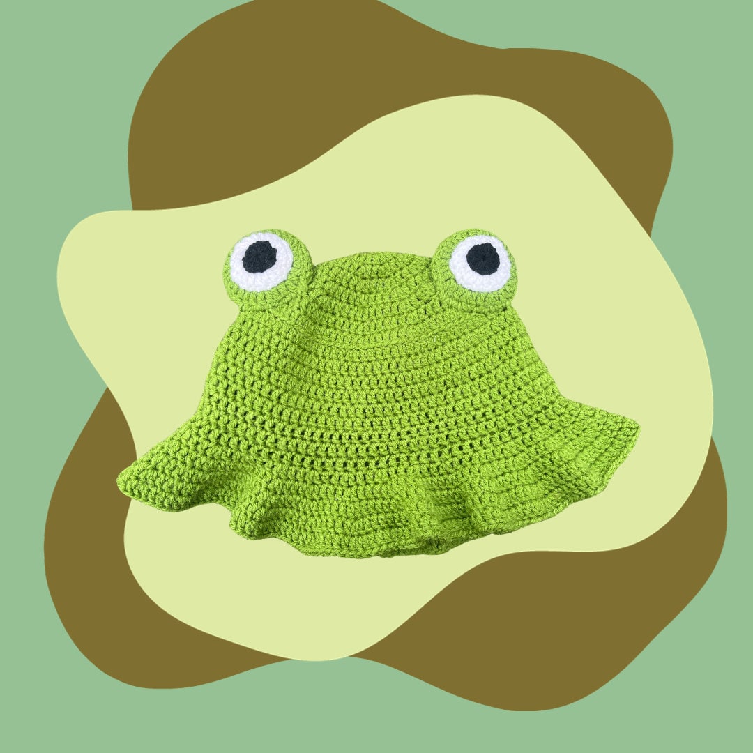 Frog Bucket Hat Crochet Pattern for Beginners - Etsy
