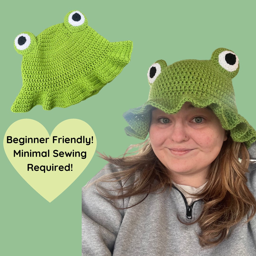 Frog Bucket Hat Crochet Pattern for Beginners - Etsy