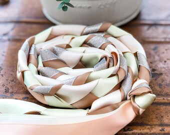 Bespoke Handfasting Ribbons 5 Ribbon Plait Choose Your - Etsy