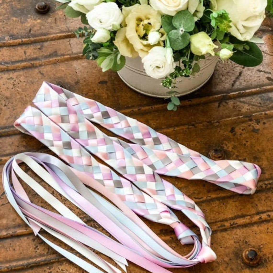 Bespoke Handfasting Ribbons 5 Ribbon Plait Choose Your - Etsy