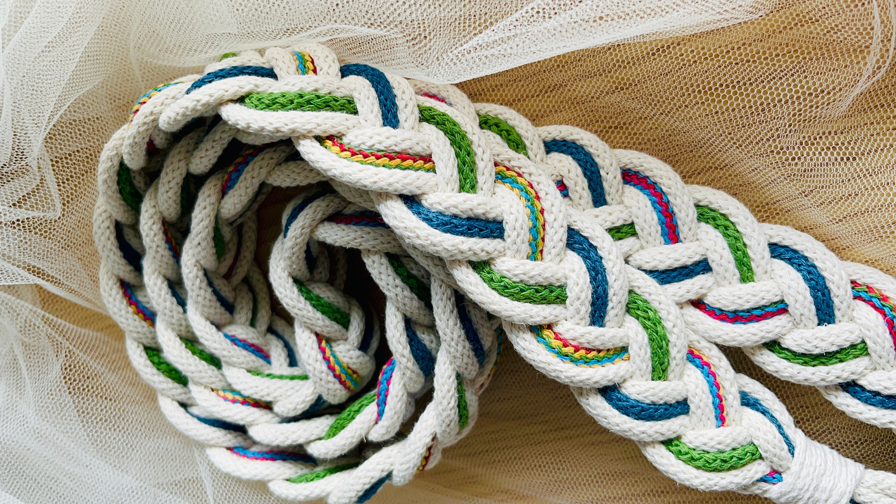 Bespoke Luxury Cotton Handfasting Cords - 3 Cord Plait Using 9 Strands ...