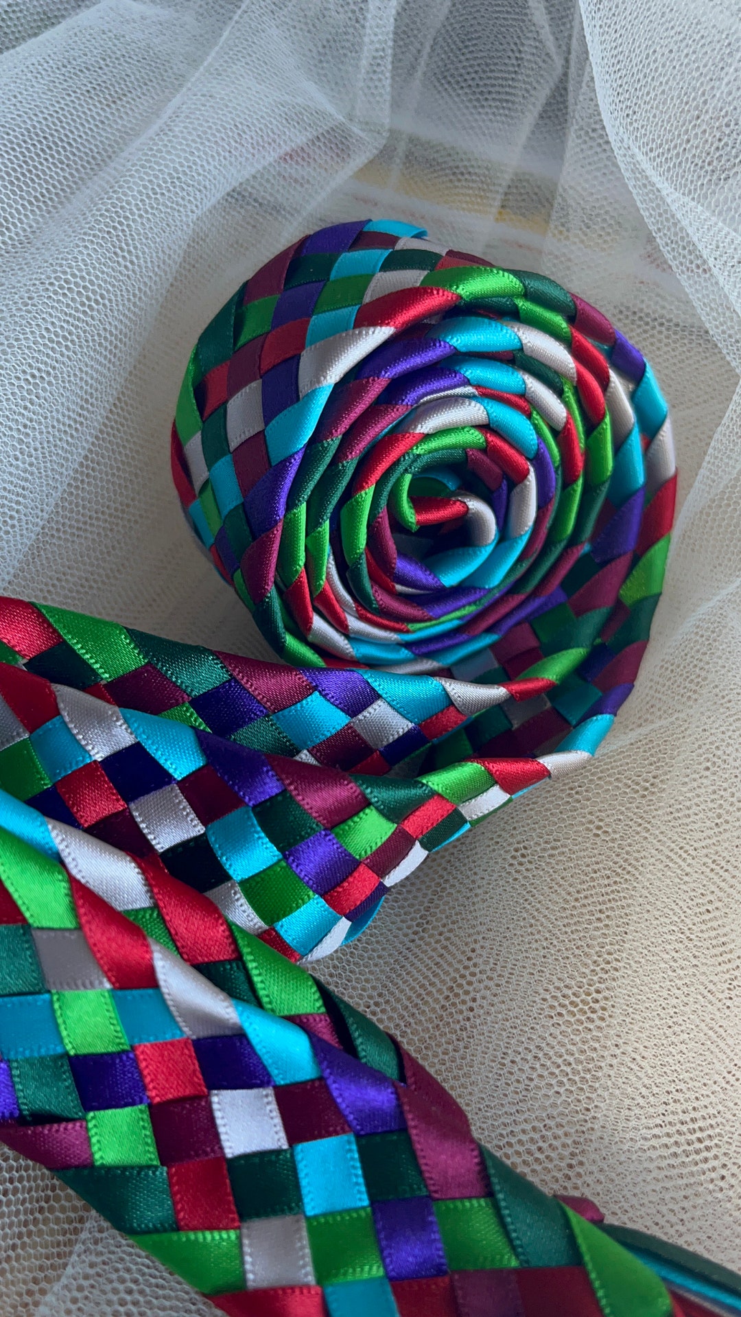 Bespoke Handtying & Handfasting Cords - 7 Ribbon Plait - Choose Your ...
