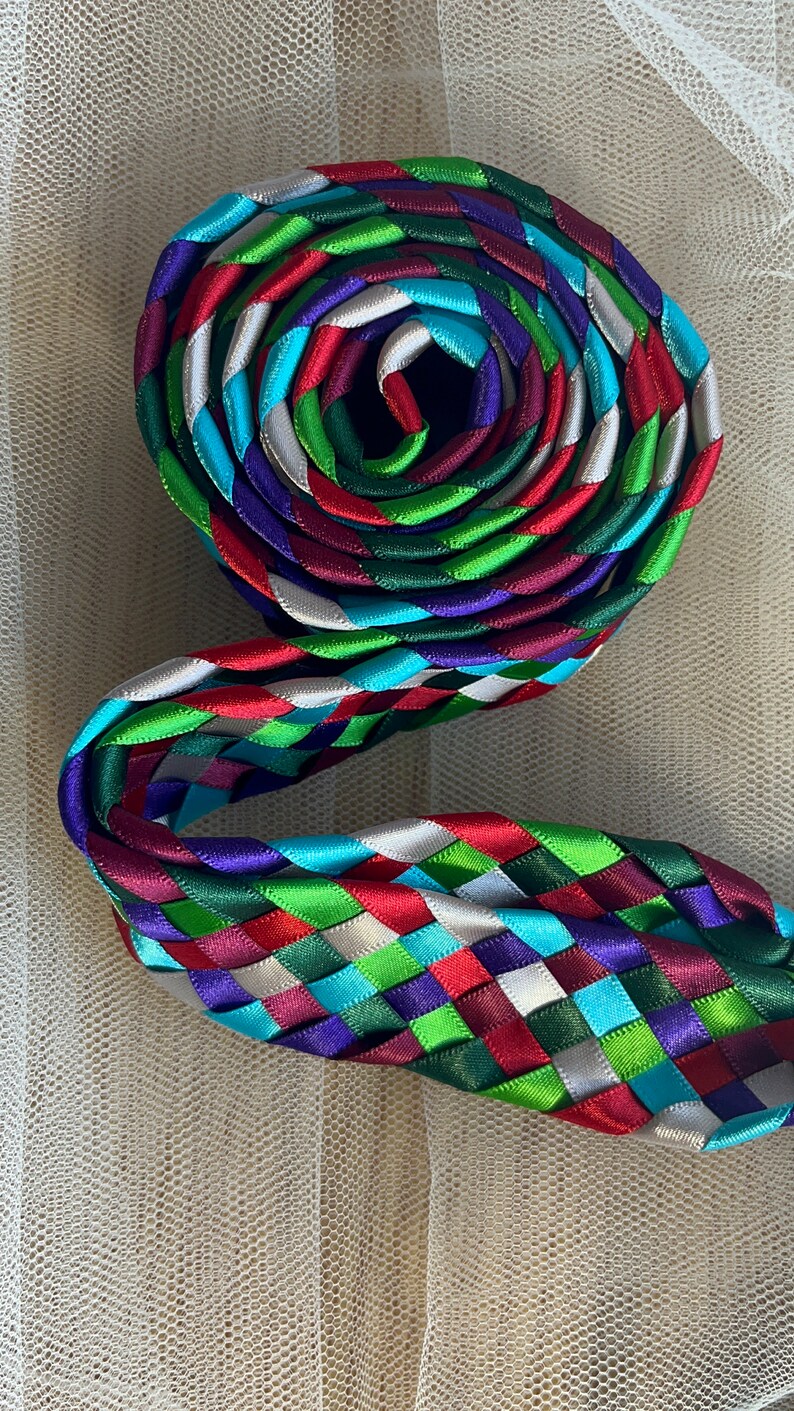Bespoke Handtying & Handfasting Cords - 7 Ribbon Plait - Choose Your ...