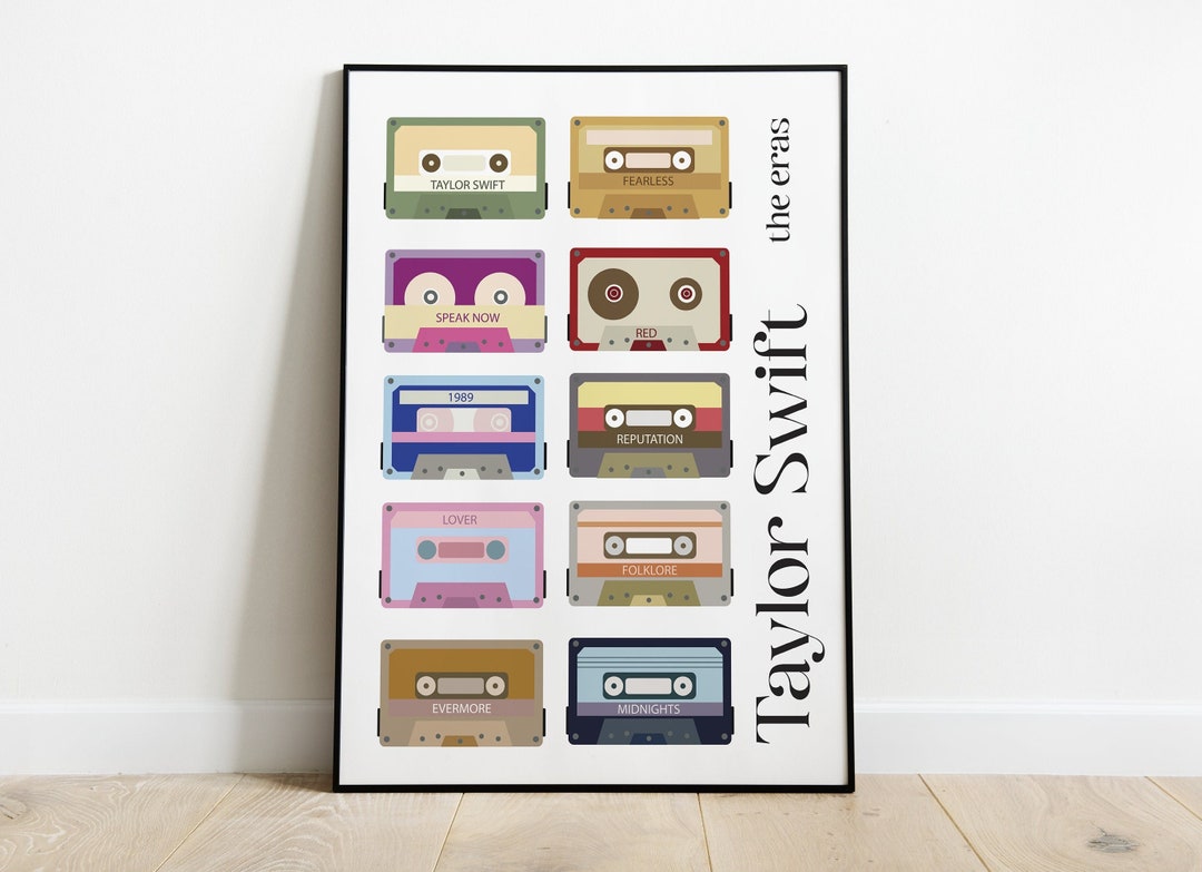 Taylor Swift Eras Print, Taylor Swift Poster, Taylors Albums Print ...