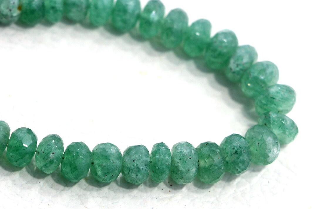 Strawberry Quartz Beads, Drilled Beads, Rondelle Shape Beads, Faceted ...