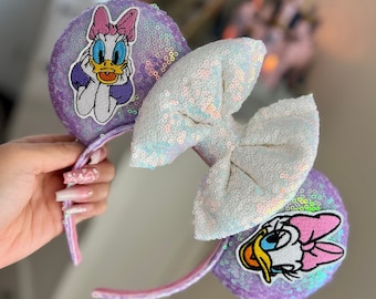Daisy Duck, Daisy Mickey Duck Ears , Mouse Ears , Minnie Ears, - Etsy