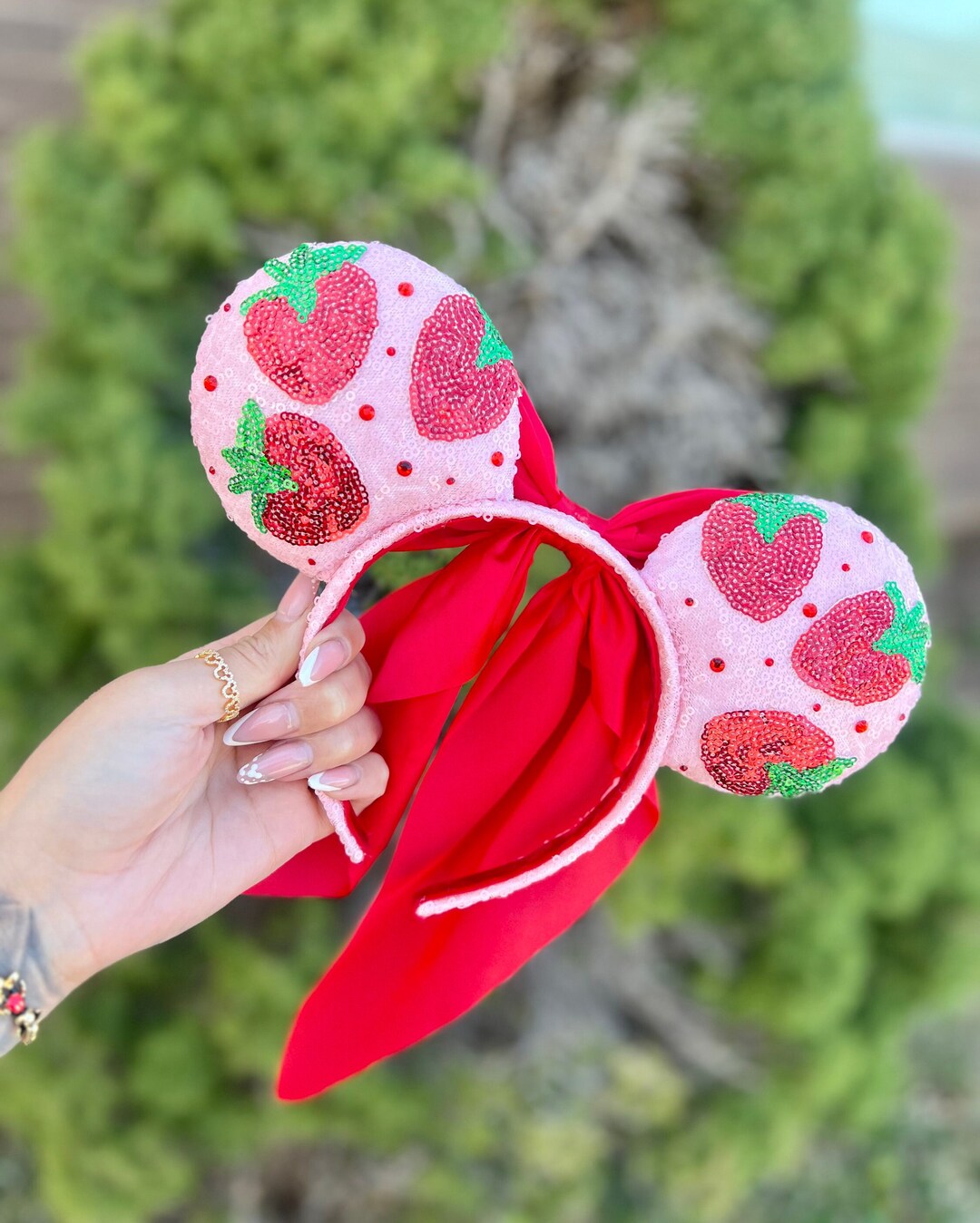 Strawberry Mickey Ears. - Etsy