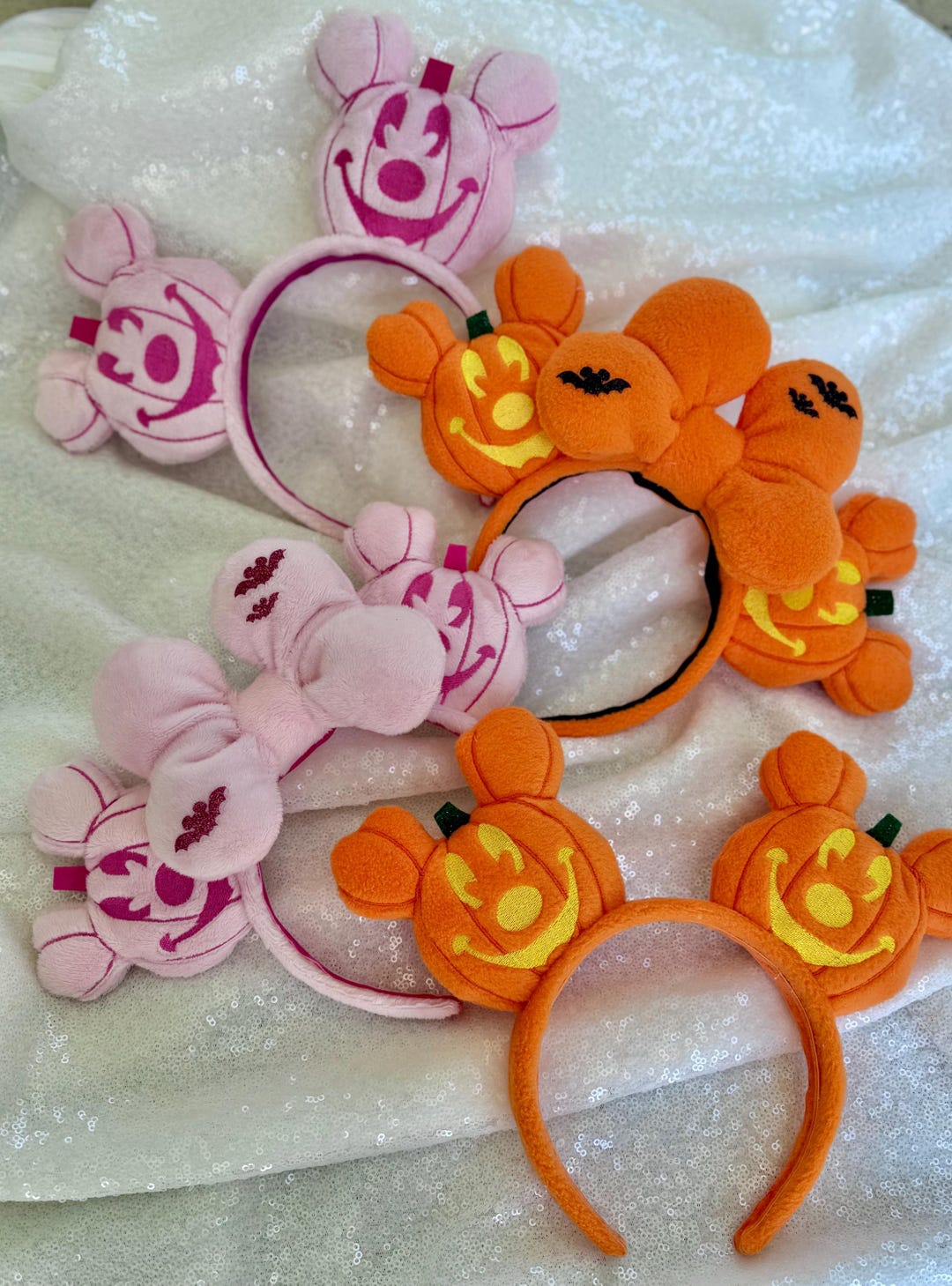 Mickey Embroidered Pumpkin Ears. - Etsy