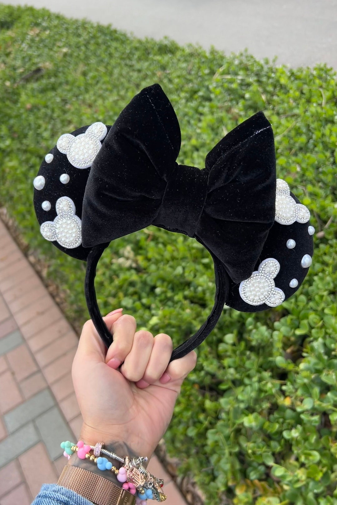 Black Velvet Mouse Ears - Etsy