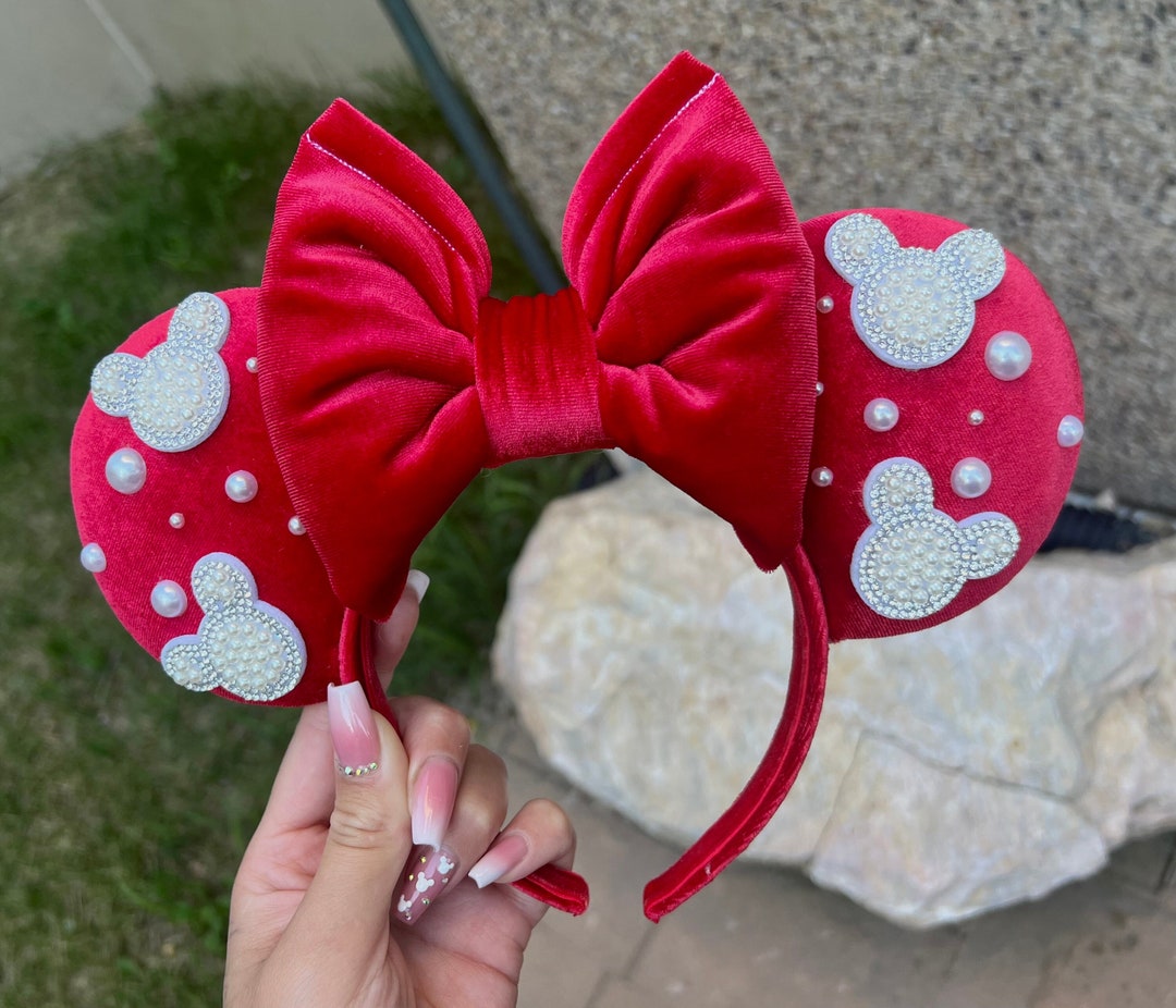 Red Velvet Mouse Ears. - Etsy