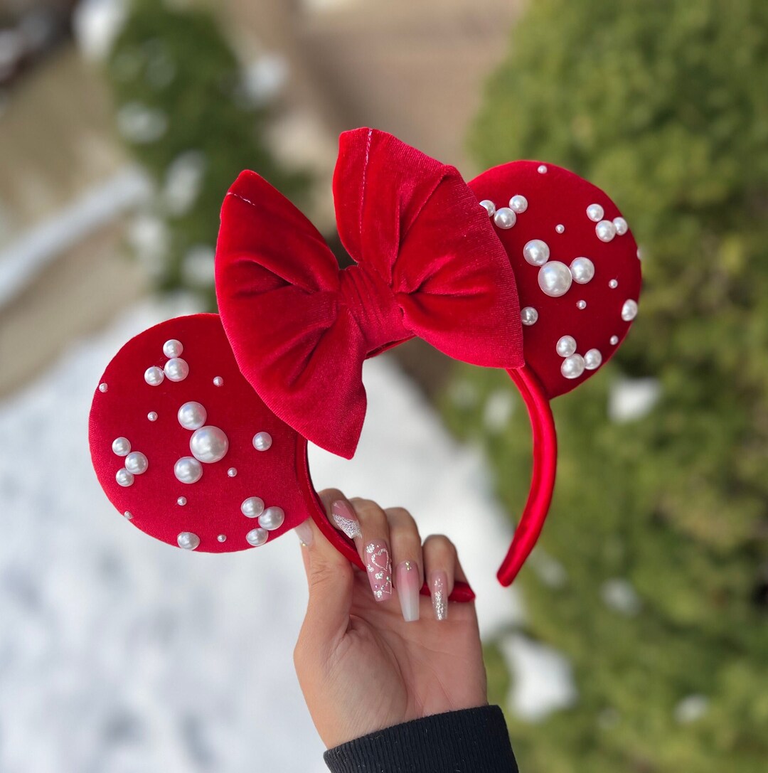 Red Velvet Mouse Ears. - Etsy