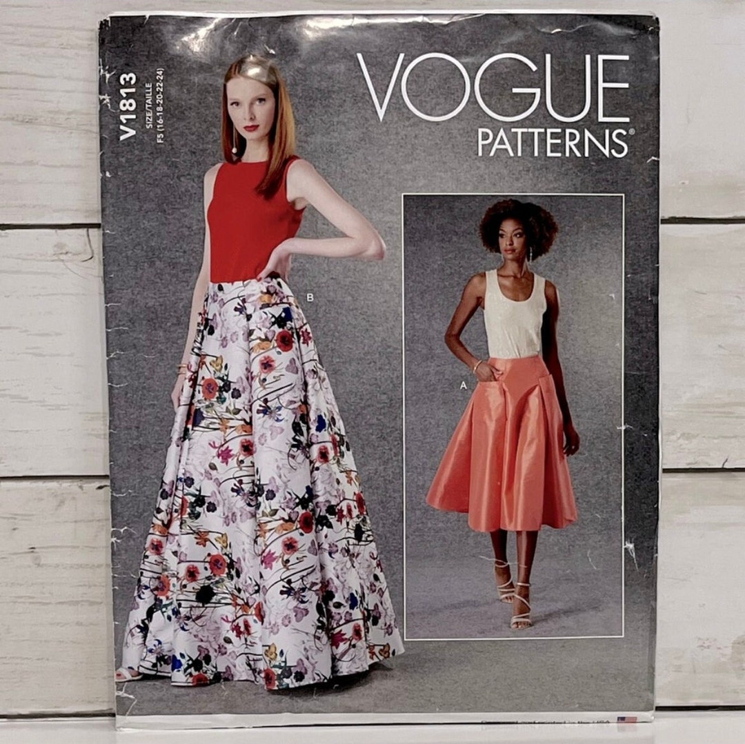 Vogue V1813 Sewing Patterns PLUS SIZE UNCUT - Etsy UK