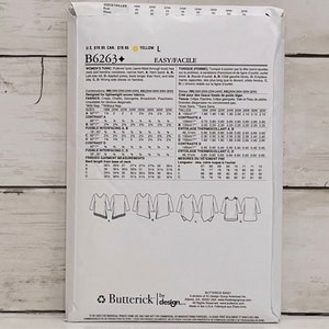 Butterick B6263 Womens Sewing Patterns PLUS SIZE UNCUT - Etsy