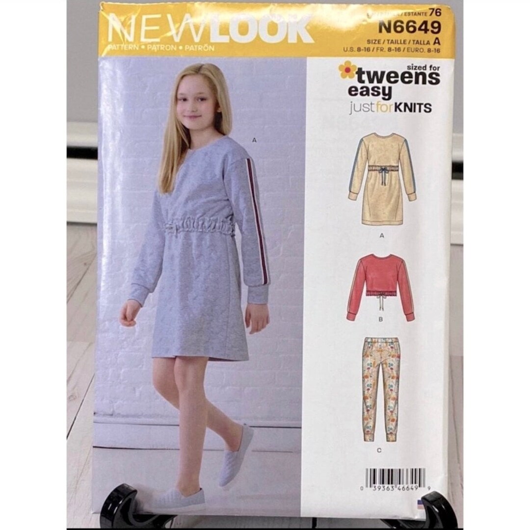 New Look Tweens N6649 Sewing Pattern - Etsy UK