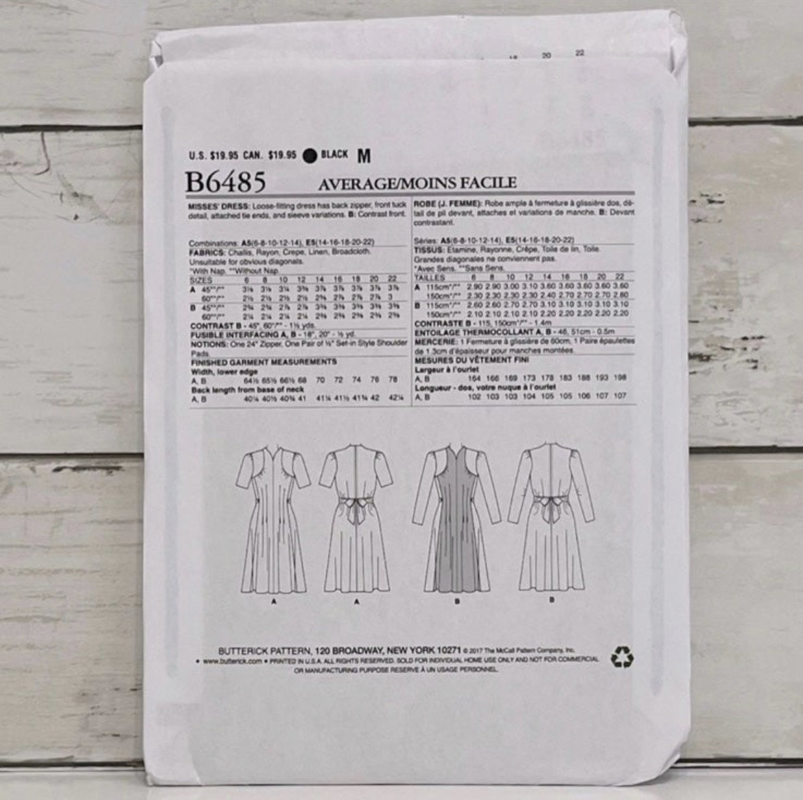 Butterick B6485 Retro 1944 Sewing Patterns UNCUT - Etsy