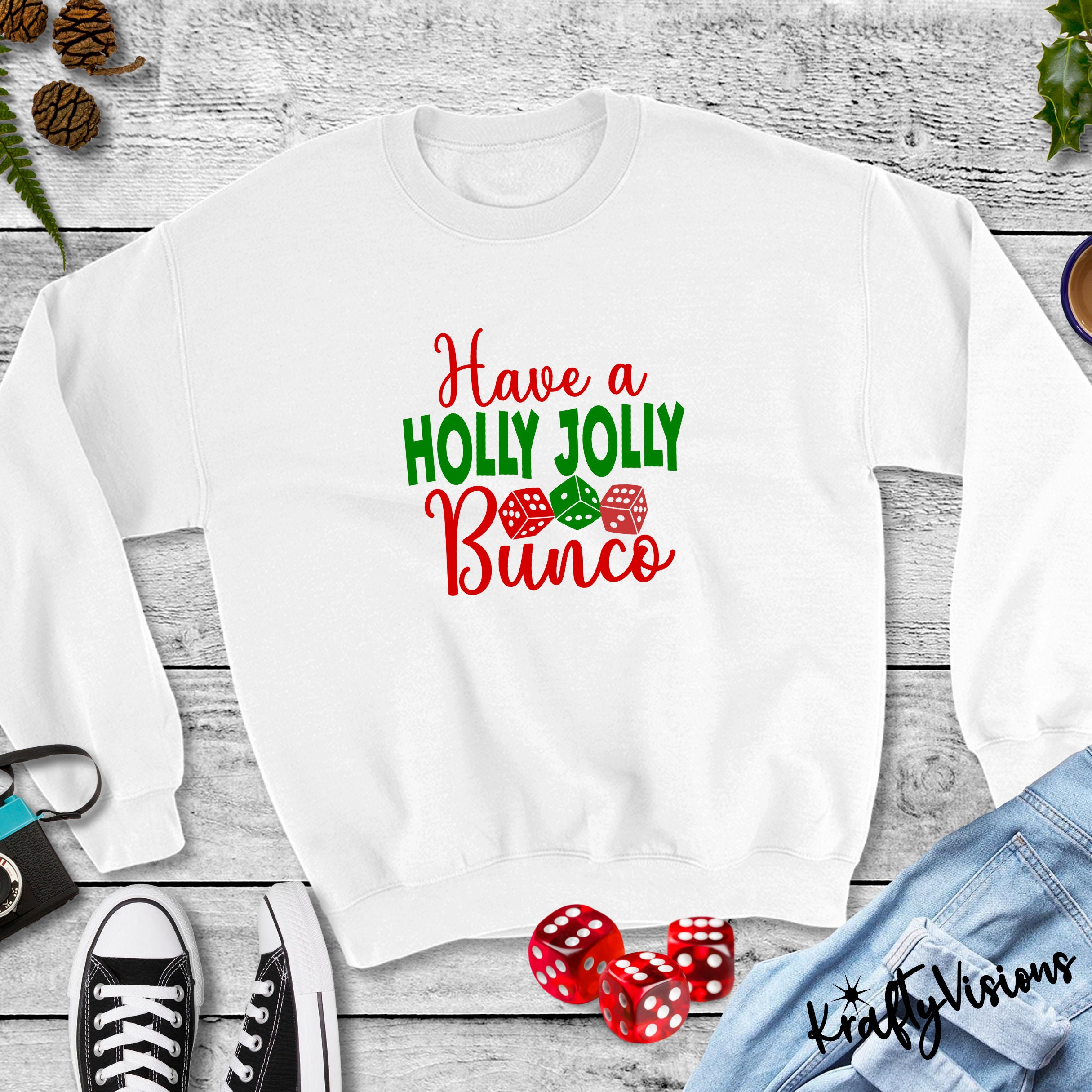 Bunco SVG/PNG Bunco Graphic Bunco Night Christmas Bunco - Etsy
