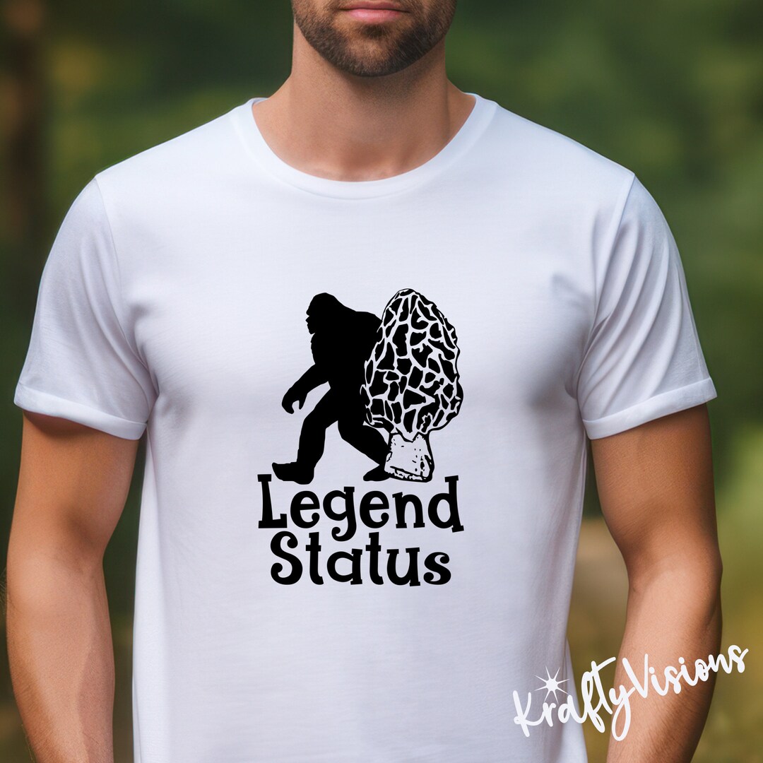 Bigfoot and Morel SVG/PNG, Legend Status - Etsy
