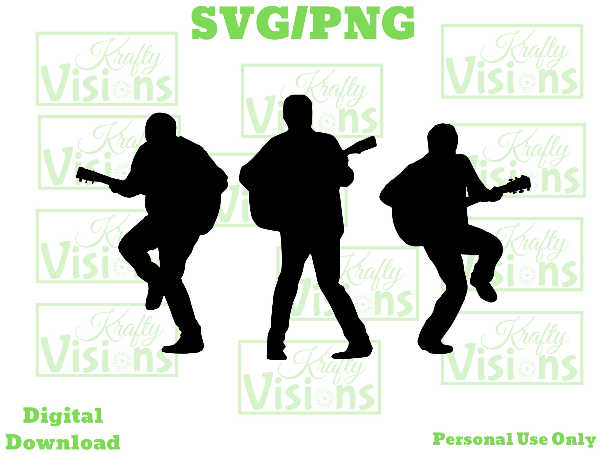 Dave Matthews Silhouettes SVG/PNG - Etsy