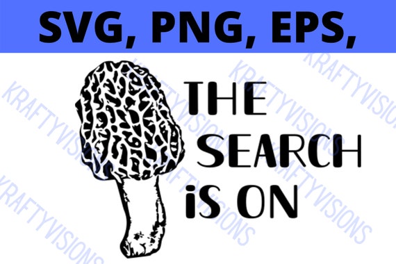 Morel SVG Mushroom SVG | Etsy