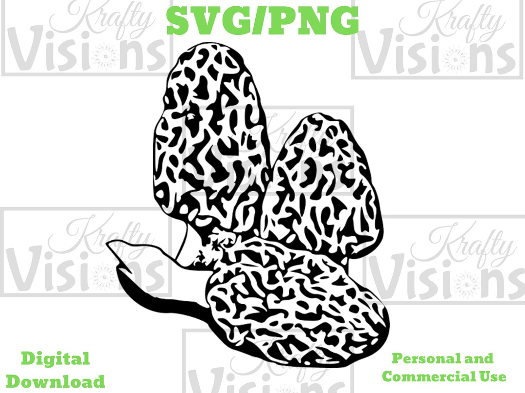 Morel Mushroom SVG - Etsy