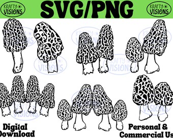 Morel Mushroom Earring Bundle-svg Digital File Only - Etsy