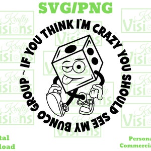 Funny Bunco SVG, Bunco SVG, Bunco PNG, Bunco Game, Bunco Night, Bunco ...