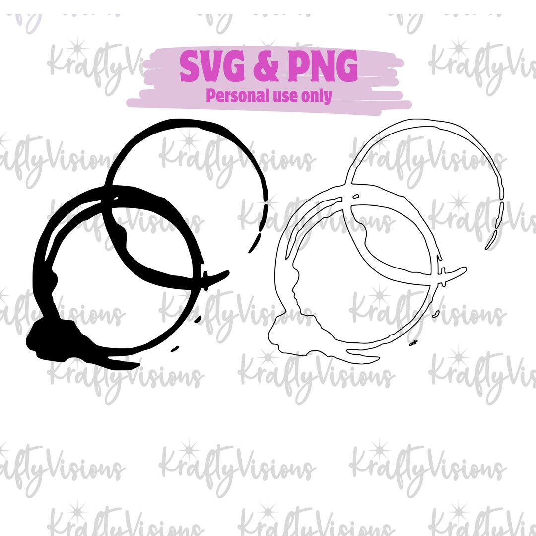 Coffee Rings SVG Dave Fan Dave Matthews Music DMB Music Artist Coffee Spill - Etsy