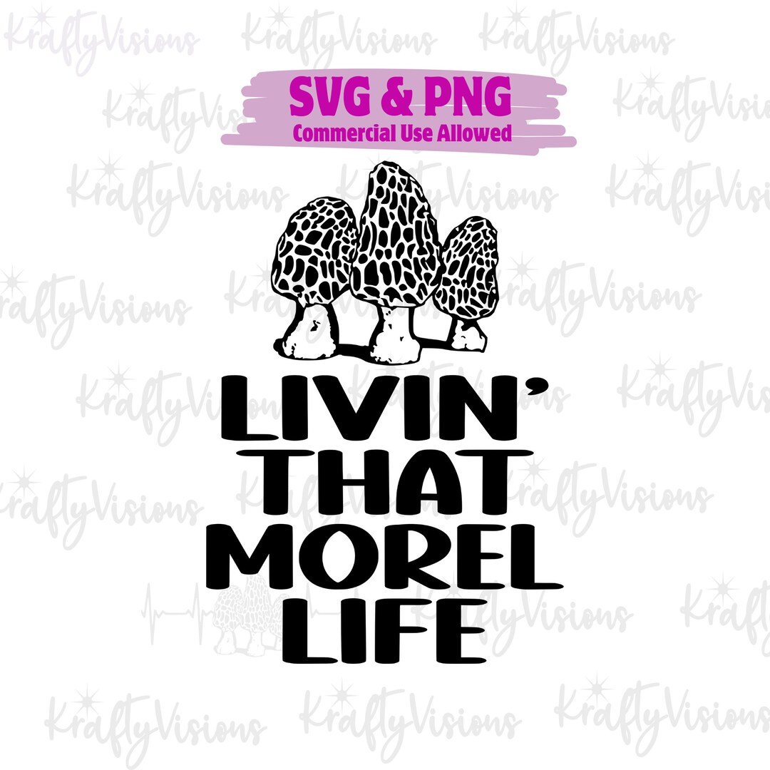 Morel SVG, Morel PNG, Morel Mushroom, Mushroom Hunter, Morels, Fungi ...