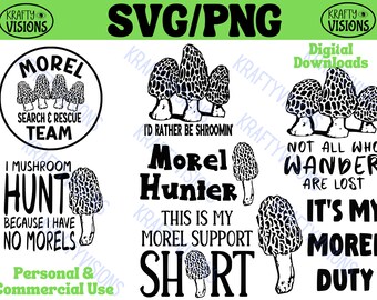 Morel Svg Cricut Morel Png Morel Hunter Svg Png Morel Hunting - Etsy ...