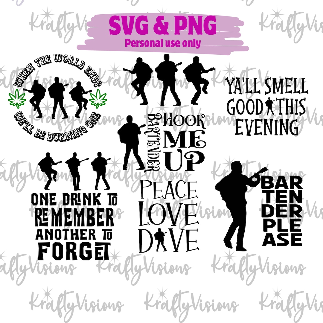 Dave Matthews SVG, Dave Matthews PNG, DMB, Dave Matthews, Dave Mattews ...