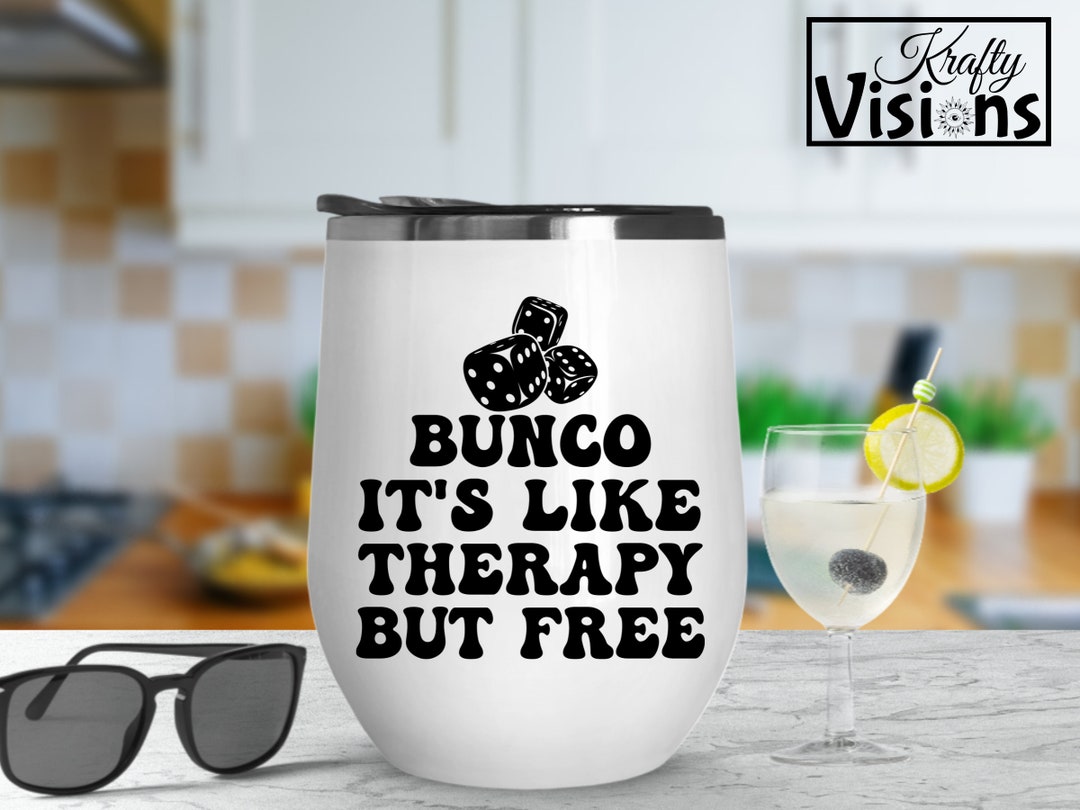 Bunco It's Like Therapy but Free SVG/PNG, Bunco Night, Bunco Group ...