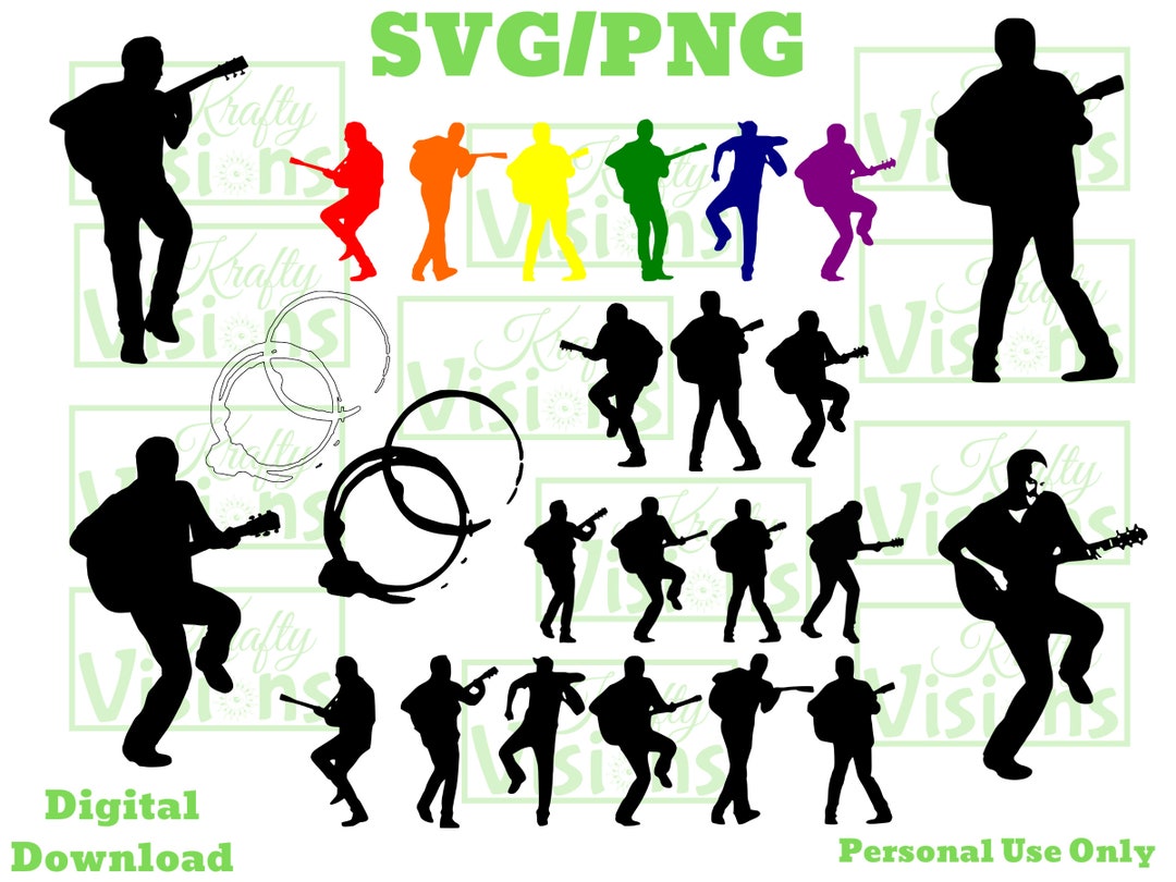 Dave Matthews Silhouette SVG, Dave PNG, Dancing Dave, DMB, Dave Mattews ...