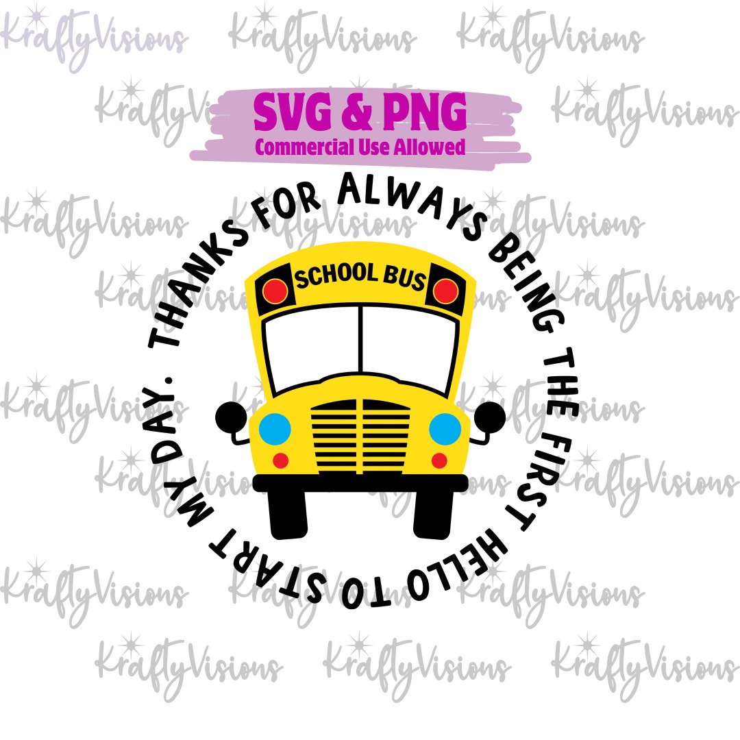School Bus Driver SVG, School Bus Driver PNG, Elementary School Bus ...