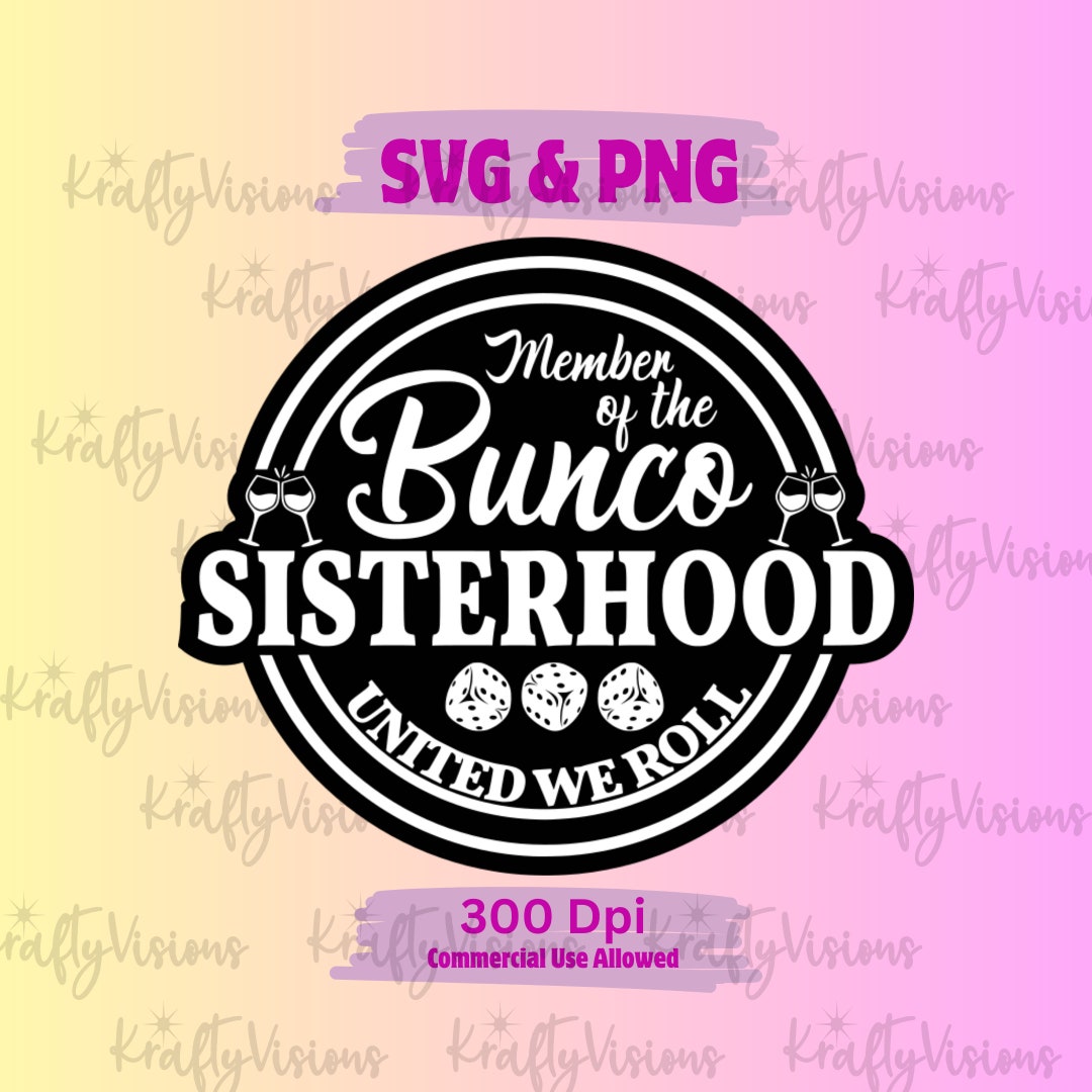 Funny Bunco SVG, Bunco SVG, Bunco PNG, Bunco Game, Bunco Night, Bunco ...