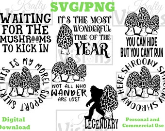 Morel Mushroom Earring Bundle-svg Digital File Only - Etsy
