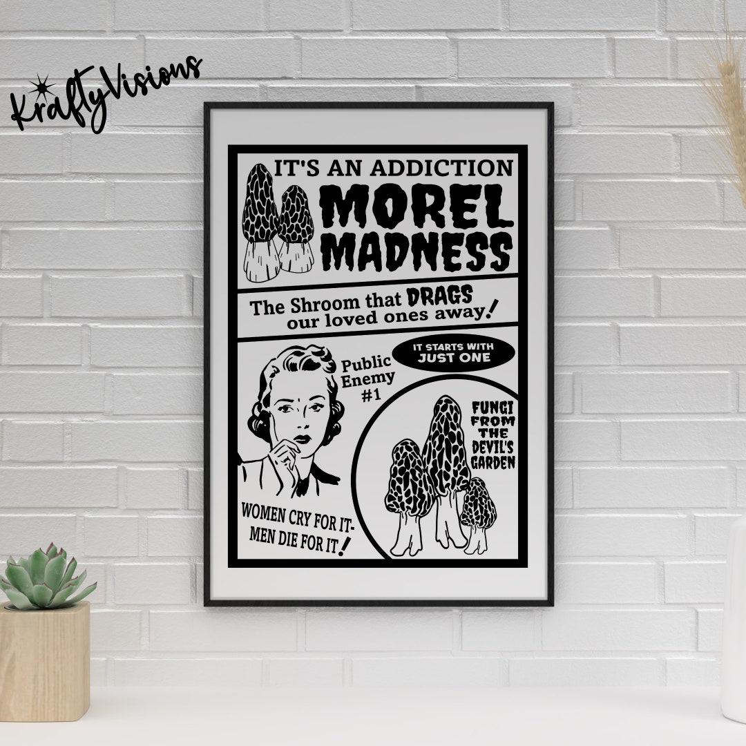 Morel SVG, Morel PNG, Morel Mushroom, Mushroom Hunter, Fungi, Mushroom ...