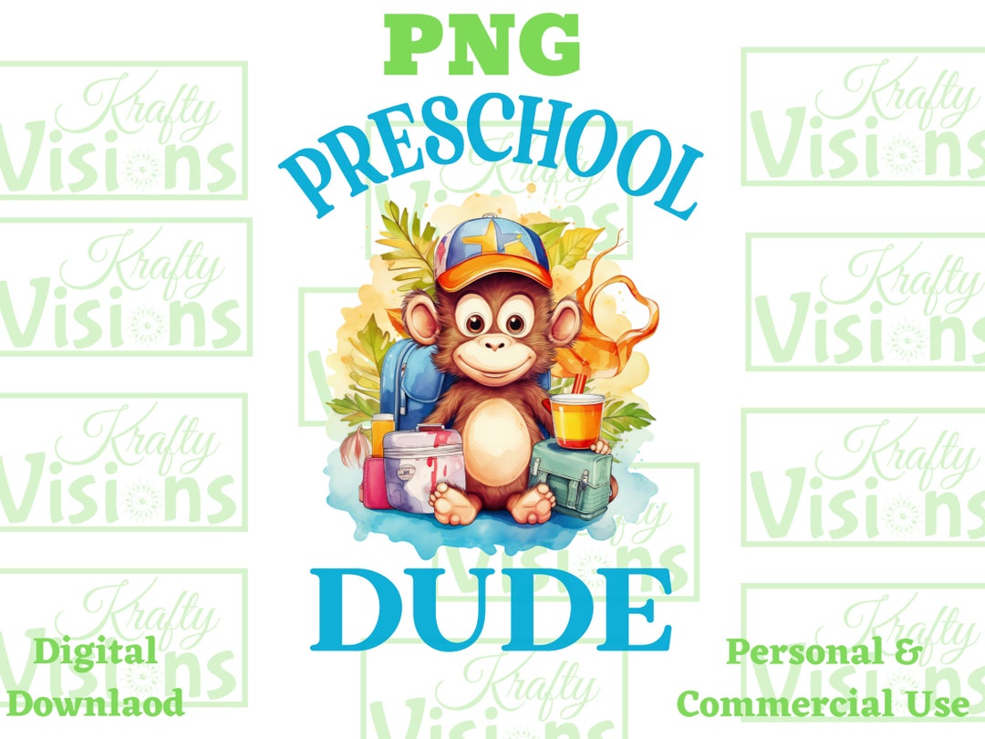 Preschool Dude PNG Education Preschool - Etsy