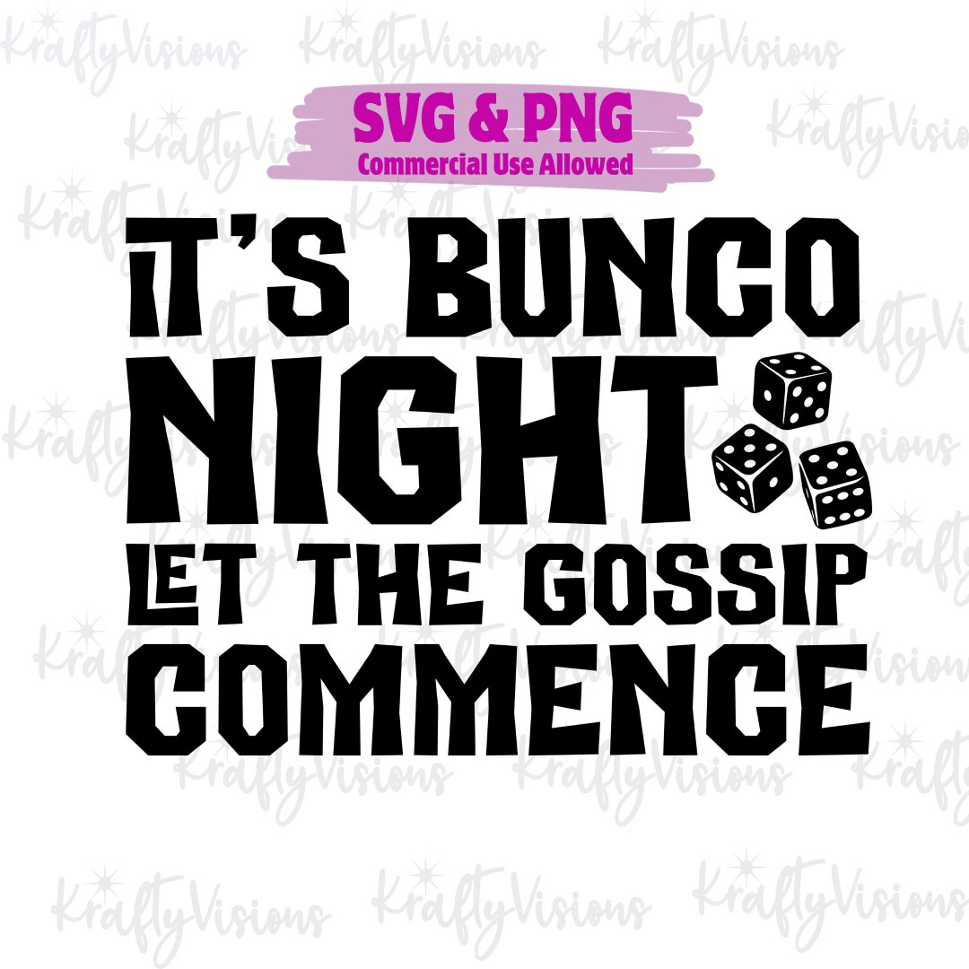Funny Bunco SVG, Bunco SVG, Bunco PNG, Bunco Game, Bunco Night, Bunco ...